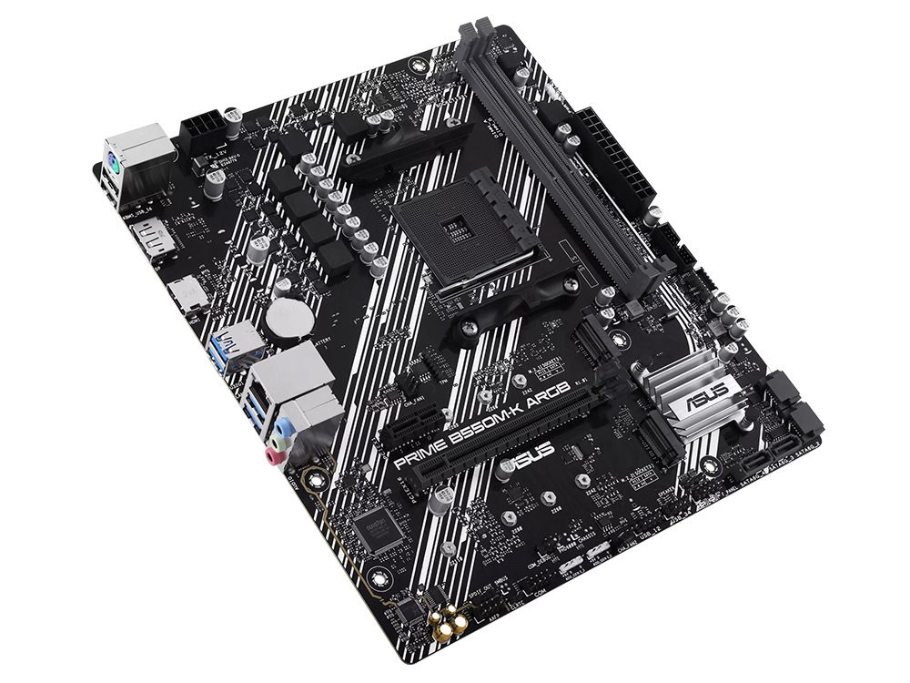 ASUS Prime B550M-K ARGB AM4 Micro ATX Desktop Motherboard [PRIME B550M ...