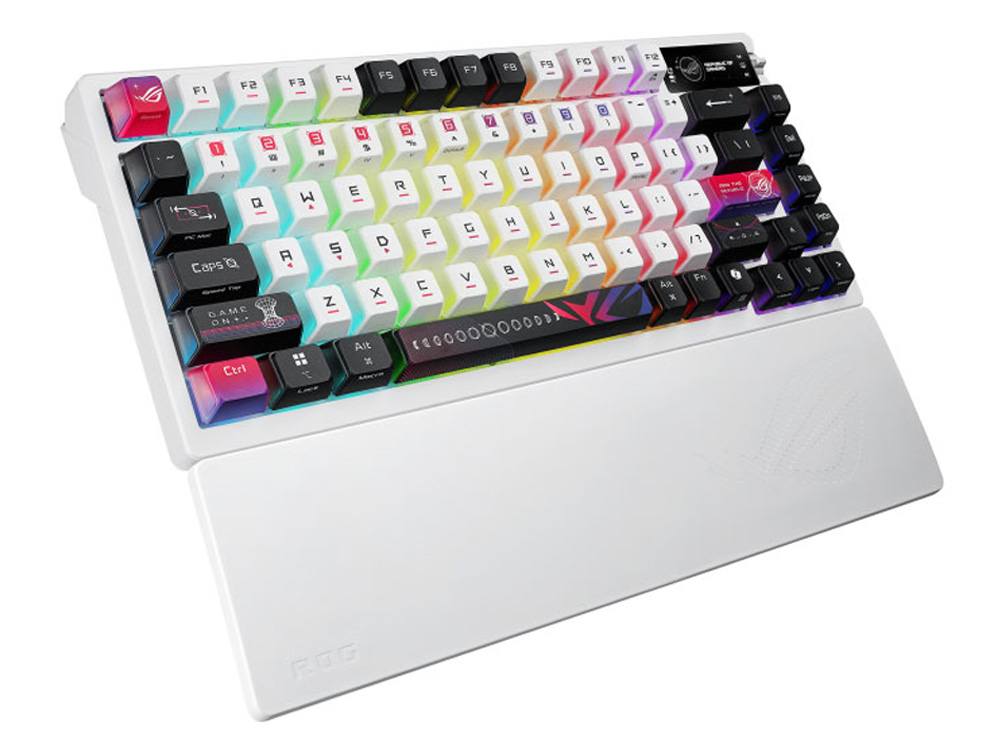ASUS ROG Azoth X RGB Tri-mode Wireless NX Snow Switch Gaming Keyboard ...