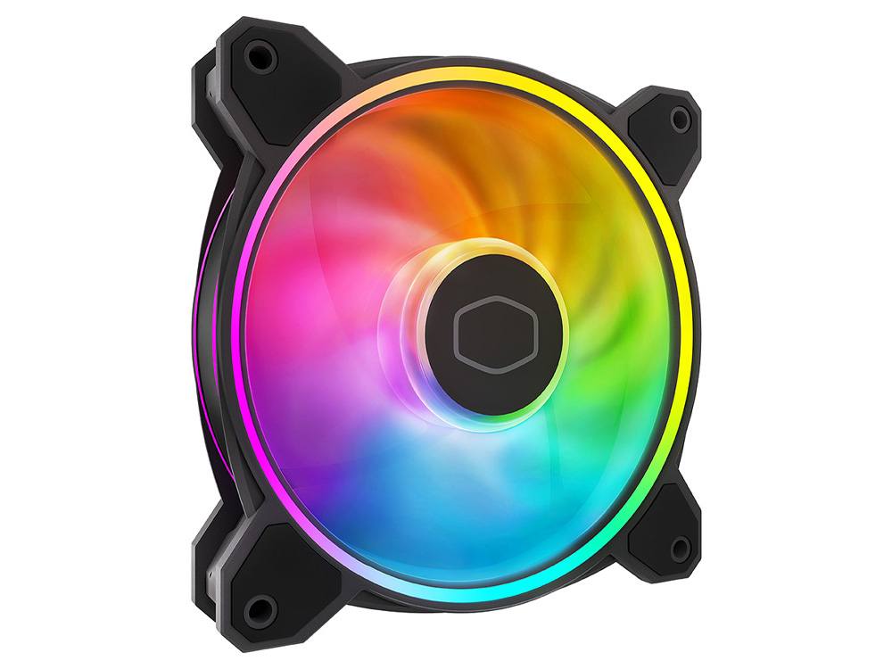 Cooler Master MasterFan MF120 Halo2 Dual Loop ARGB 120mm Fan - Black ...