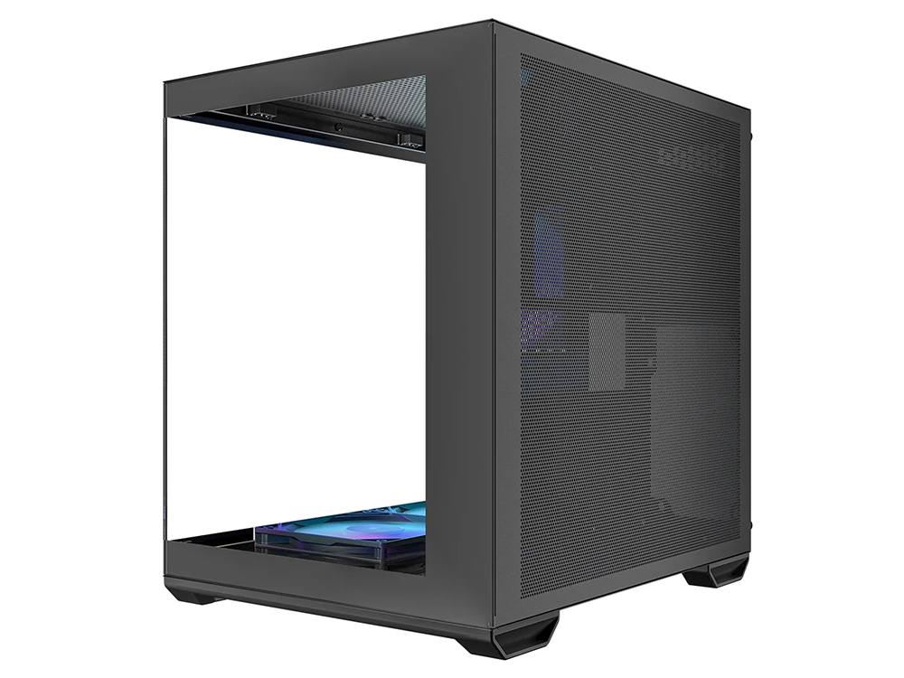 Okinos Mirage 4 ARGB Tempered Glass Side Panel Micro-ATX Case - Black ...