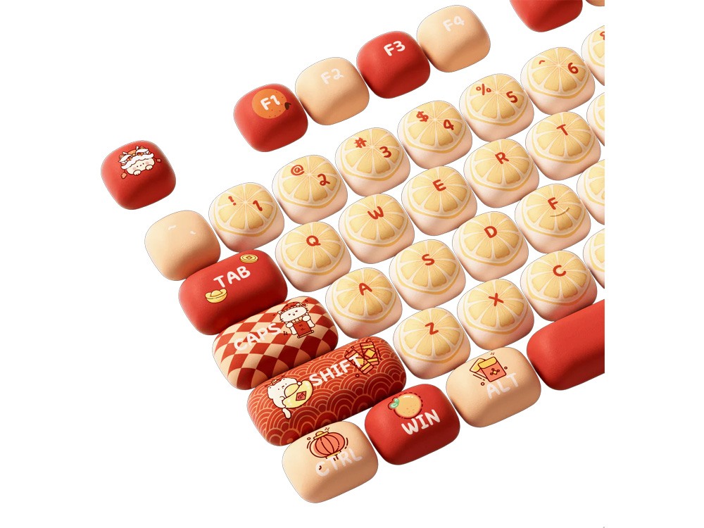 Akko Lucky Tangerine Keycap Set (137-key) [6925758632089]