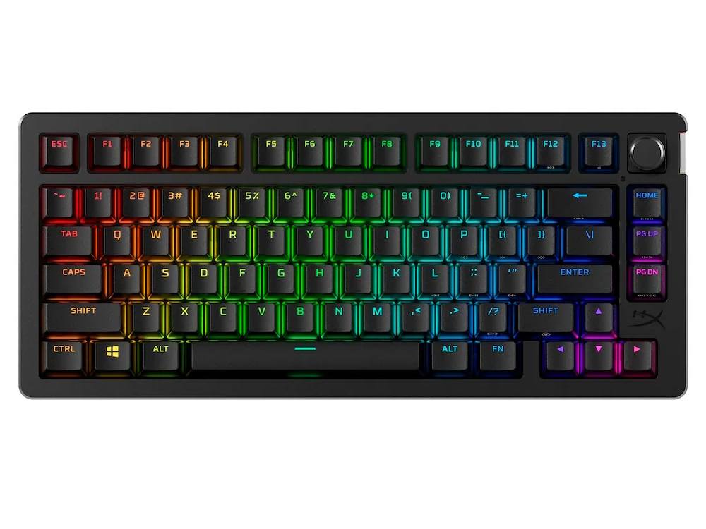 HyperX Alloy Rise 75 Tri-mode Linear Switch Wireless Gaming Keyboard ...