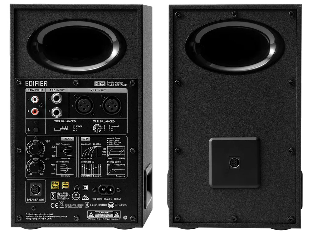 Edifier MR5 Tri-Amped Powered Studio Bluetooth Monitor Speaker - Black ...