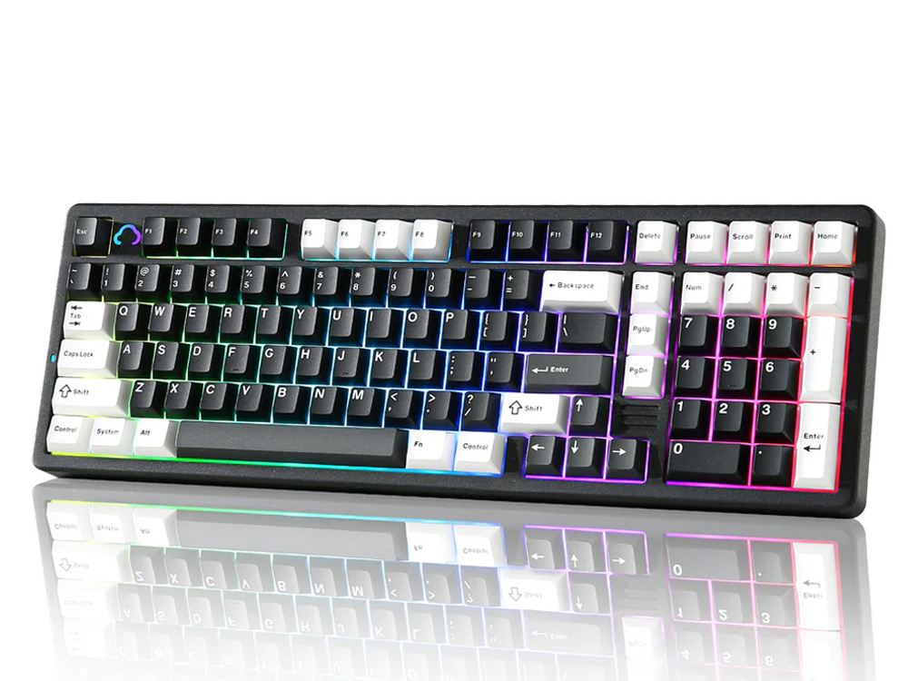 YUNZII AL98 QMK/VIA Hot-Swap Wireless Aluminum Cocoa Cream V2 Switch ...