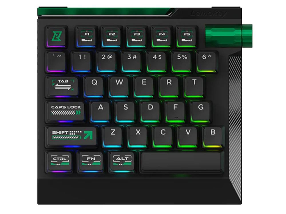 Keychron Lemokey L0 HE Ultra-Fast Lime Magnetic Switch One-Handed ...