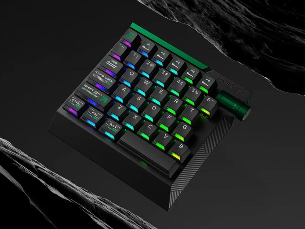 Keychron Lemokey L0 HE Ultra-Fast Lime Magnetic Switch One-Handed ...