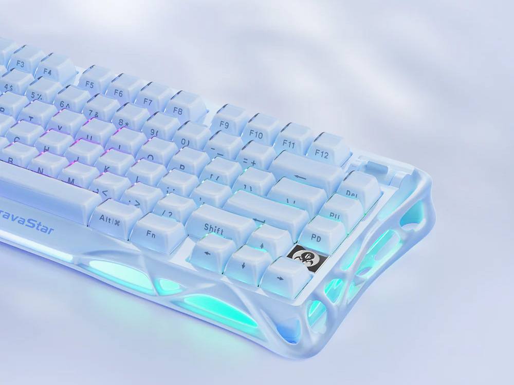 GravaStar Mercury K1 Wireless RGB Gaming Keyboard - Ice Blue Special ...