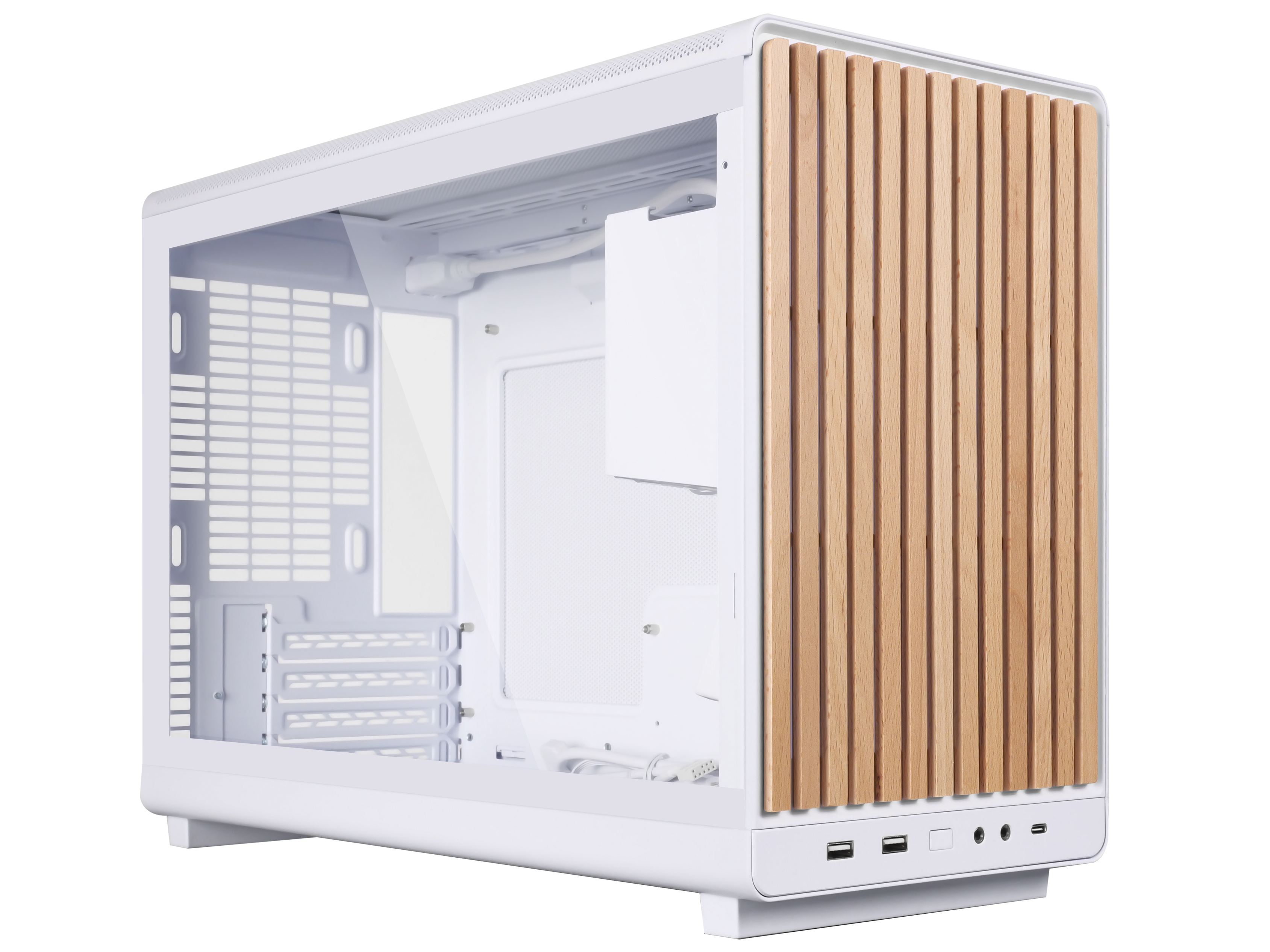 Lian Li DAN-A3 Front Wood Micro-ATX Case - White [PC-A3W-WDG]