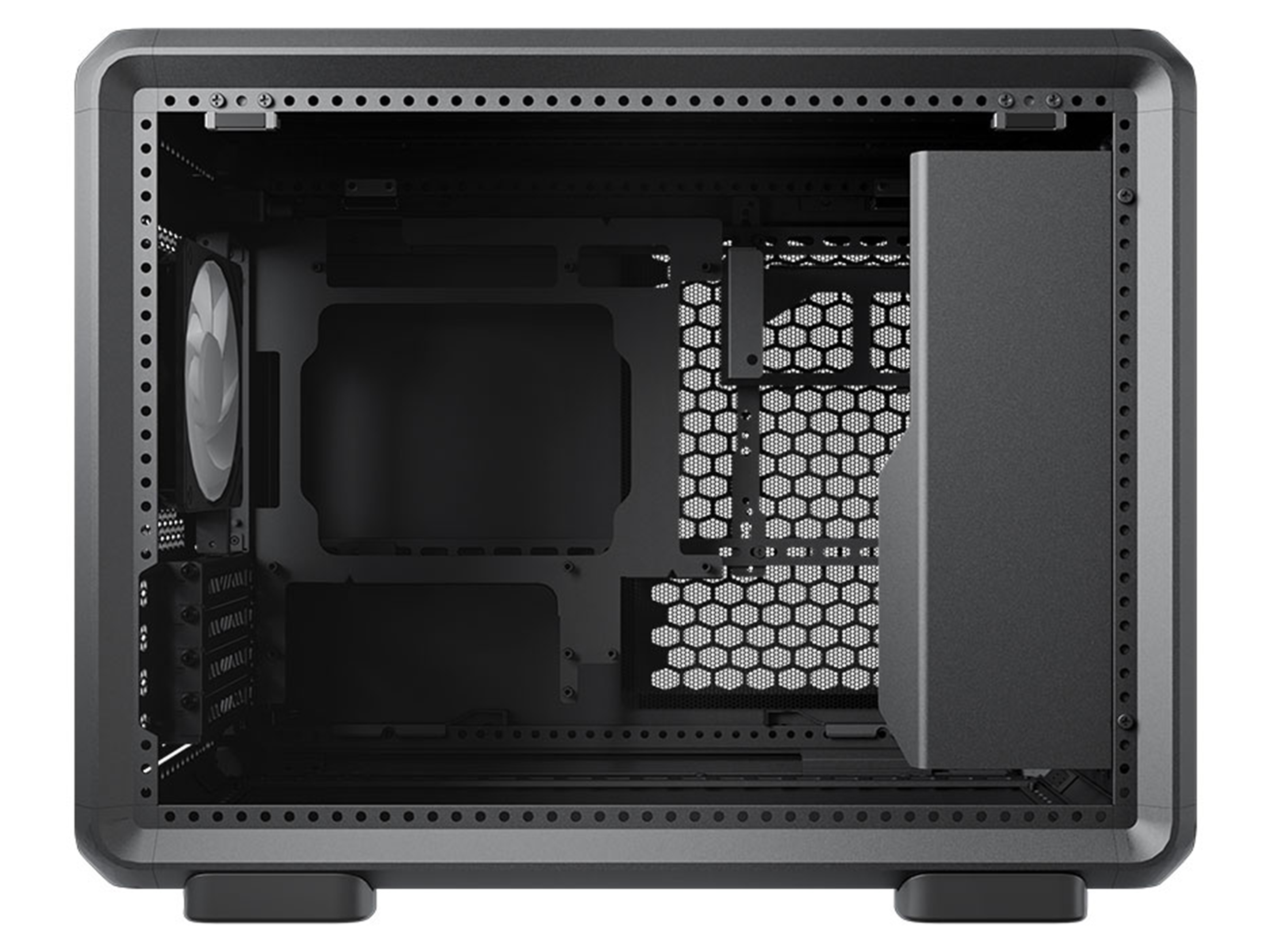 Cooler Master MasterFrame 400 Mesh Micro-ATX Case - Black [MF400M-KHNN-S00]