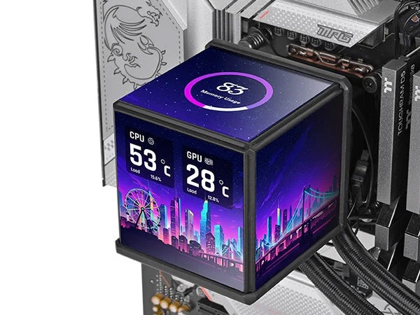 Thermaltake MINECUBE 360 Ultra ARGB 3.95" Quad-LCD Cube Display All-In ...