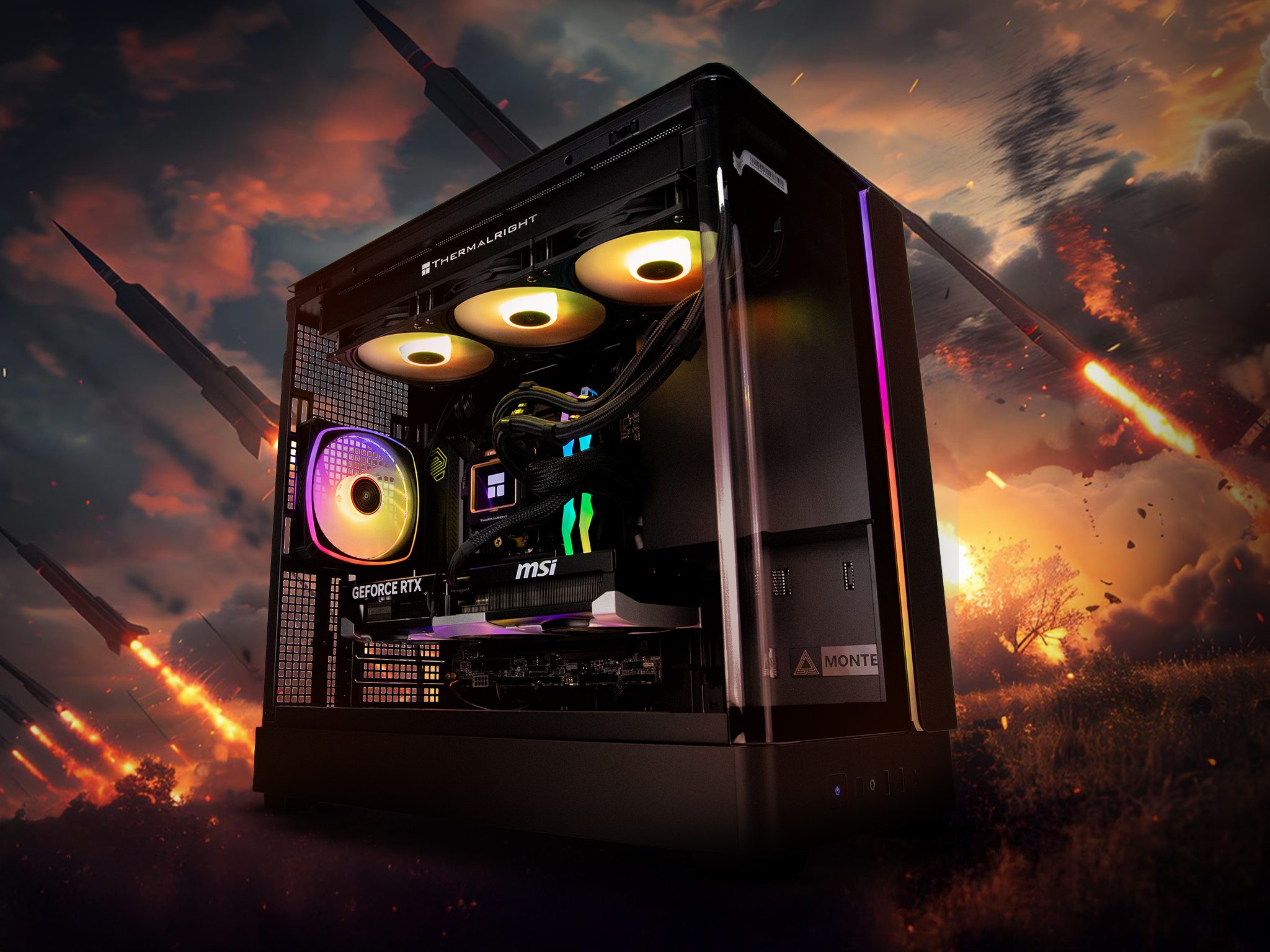 Centre Com Mortar Core Ultra 7 265KF RTX 5080 Gaming PC with Windows 11 ...
