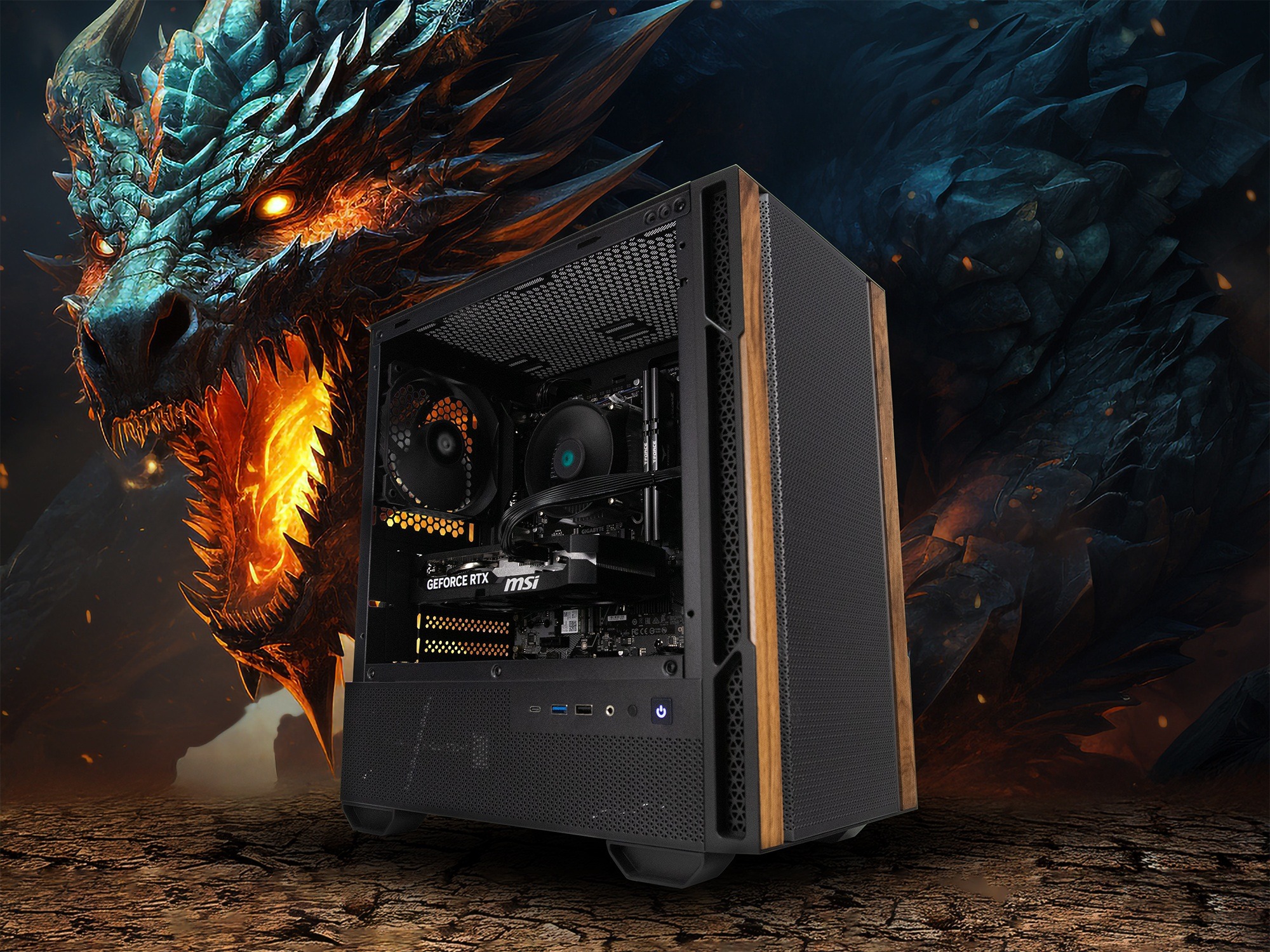 Centre Com Dark Knight Core i5-12400F RTX 5050 Gaming PC with Windows ...